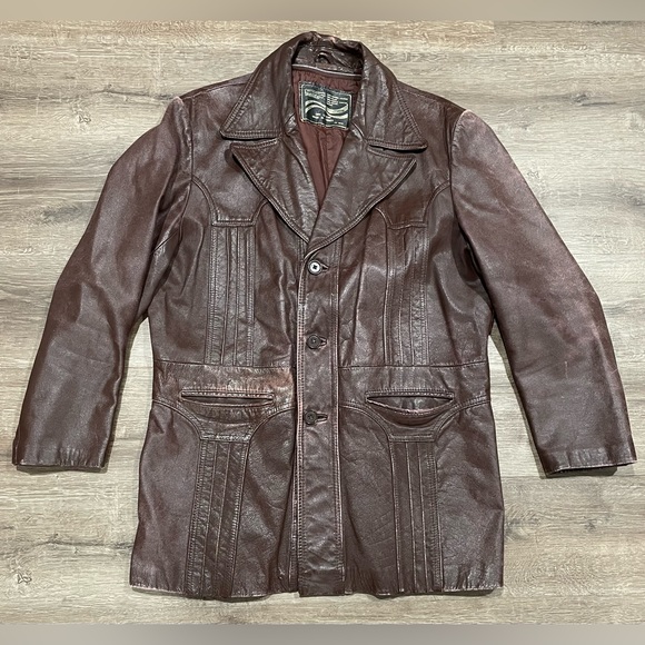 Montgomery Ward | Jackets & Coats | Vintage 7s Montgomery Ward Leather ...